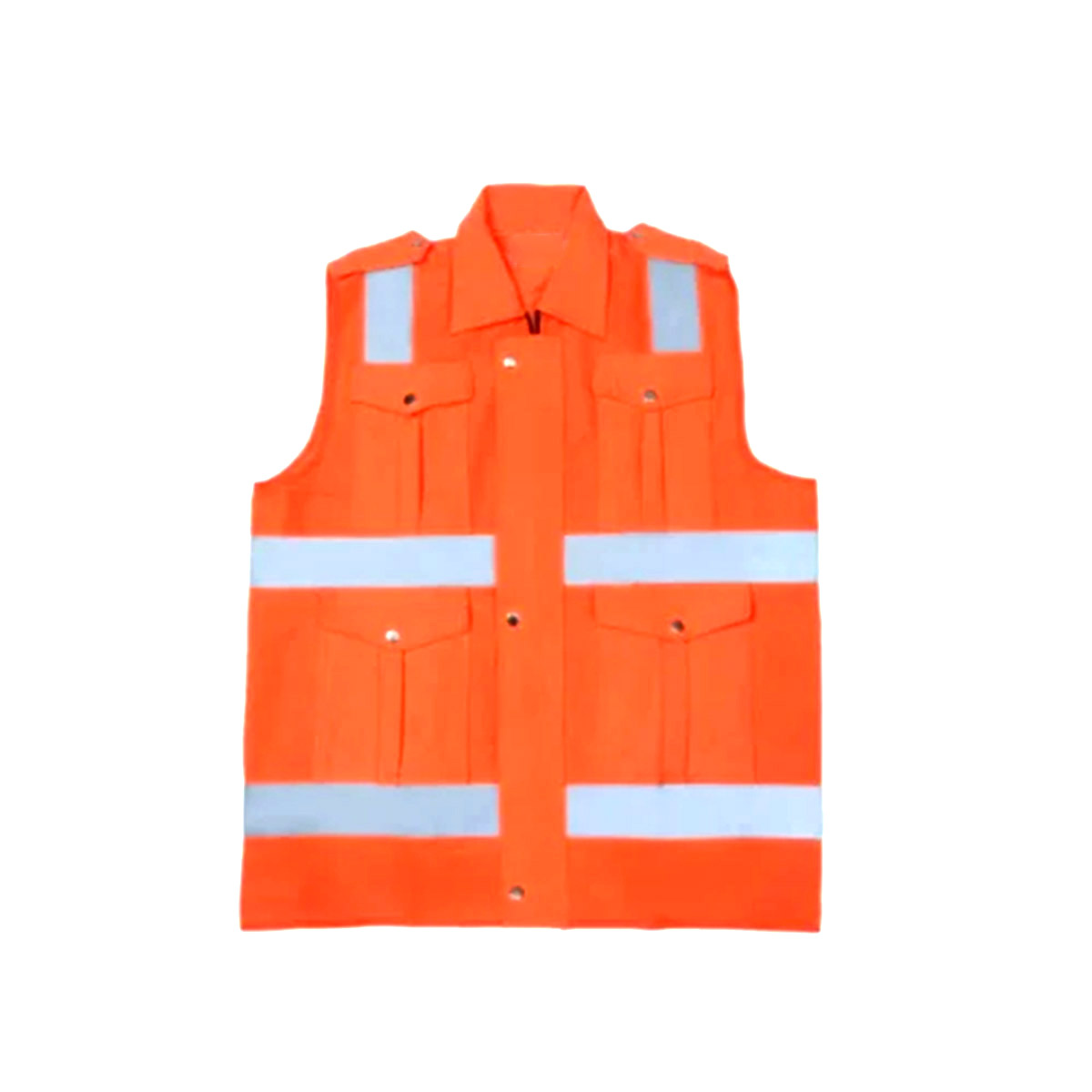 Reflective Safety Jacket – Green Polyester with Multiple Utility ...