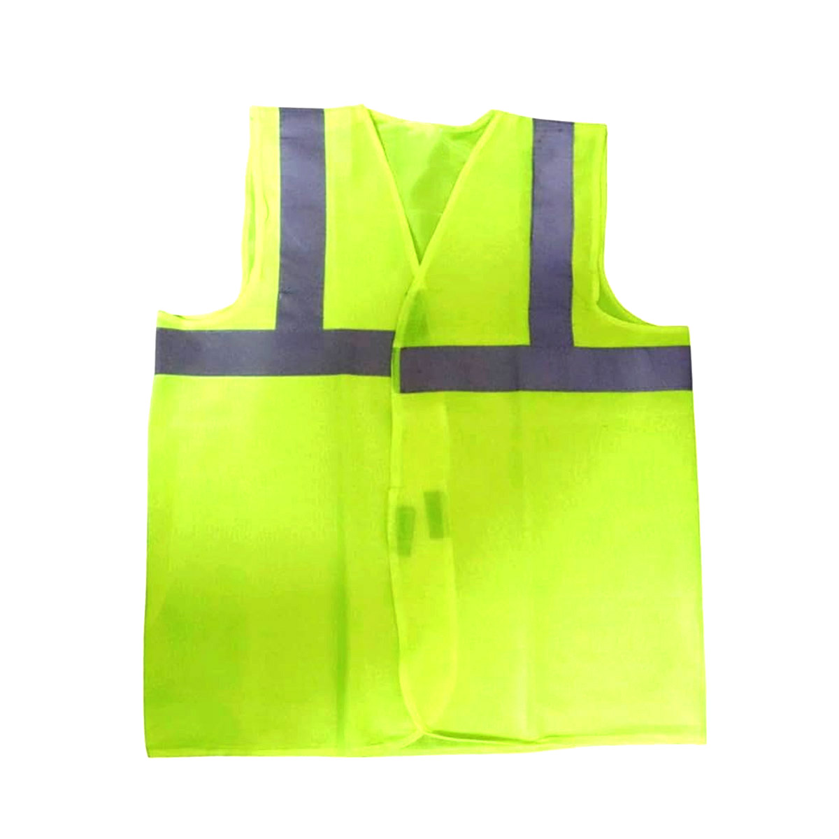 Reflective Safety Jacket – Green Polyester Fabric with Double ...